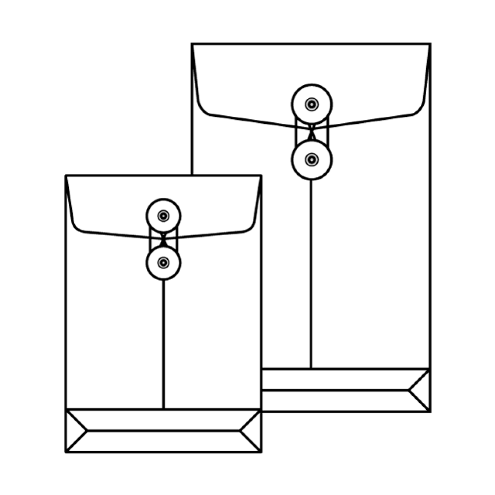 Enlarge Eyelets & String Envelope | 555Envelope